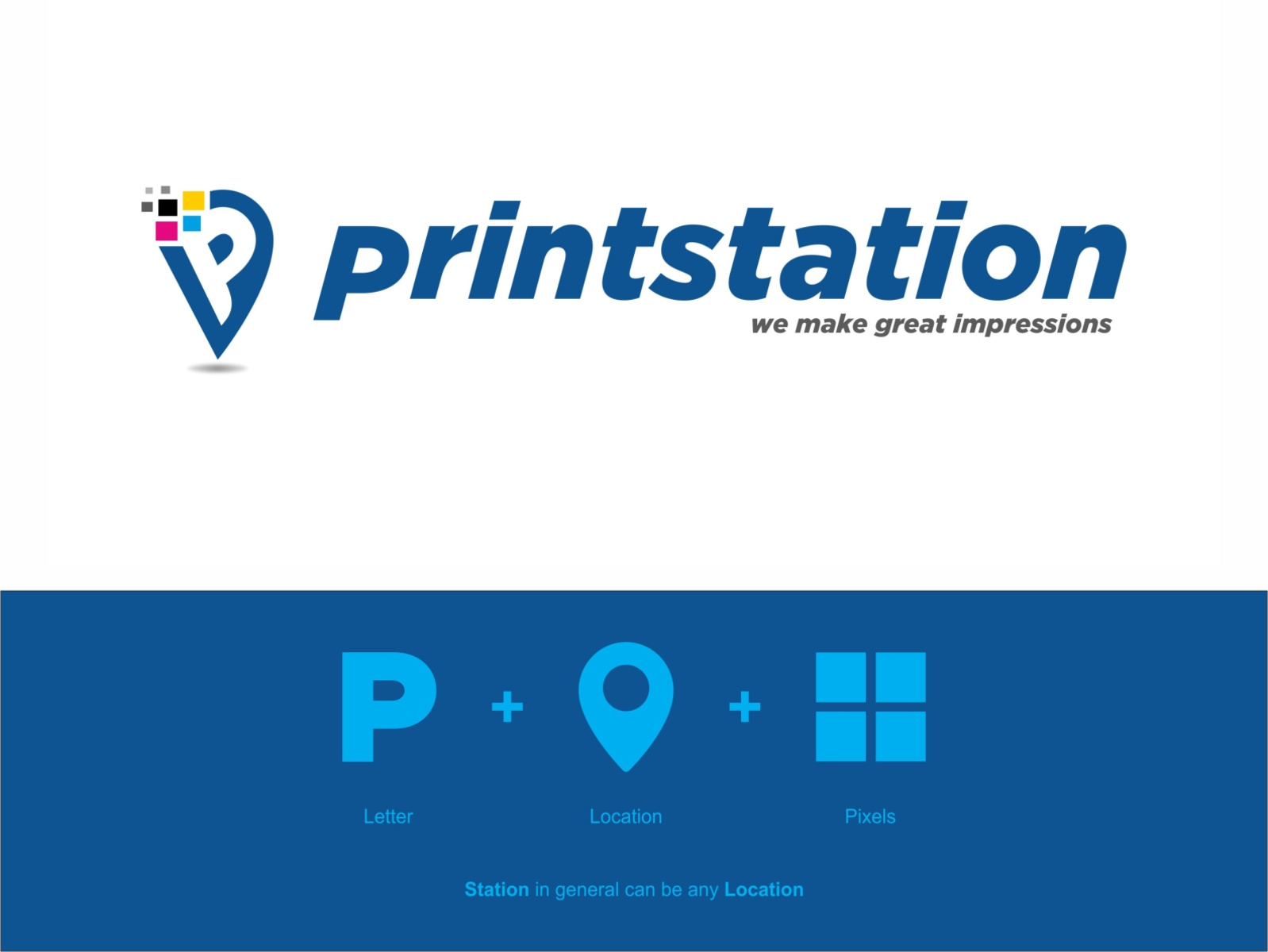 Printstation New Logo by James Senva on Dribbble
