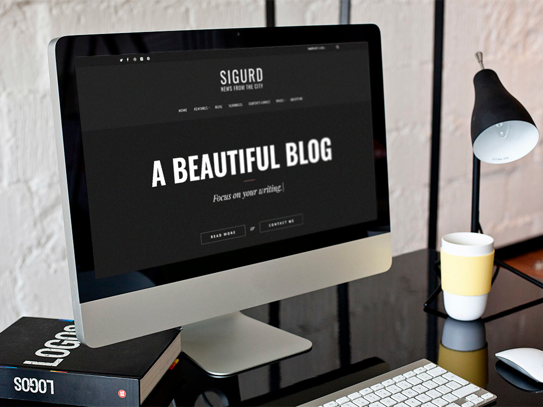 Sigurd Wordpress Blog Theme For Writers by Ales Krivec on Dribbble