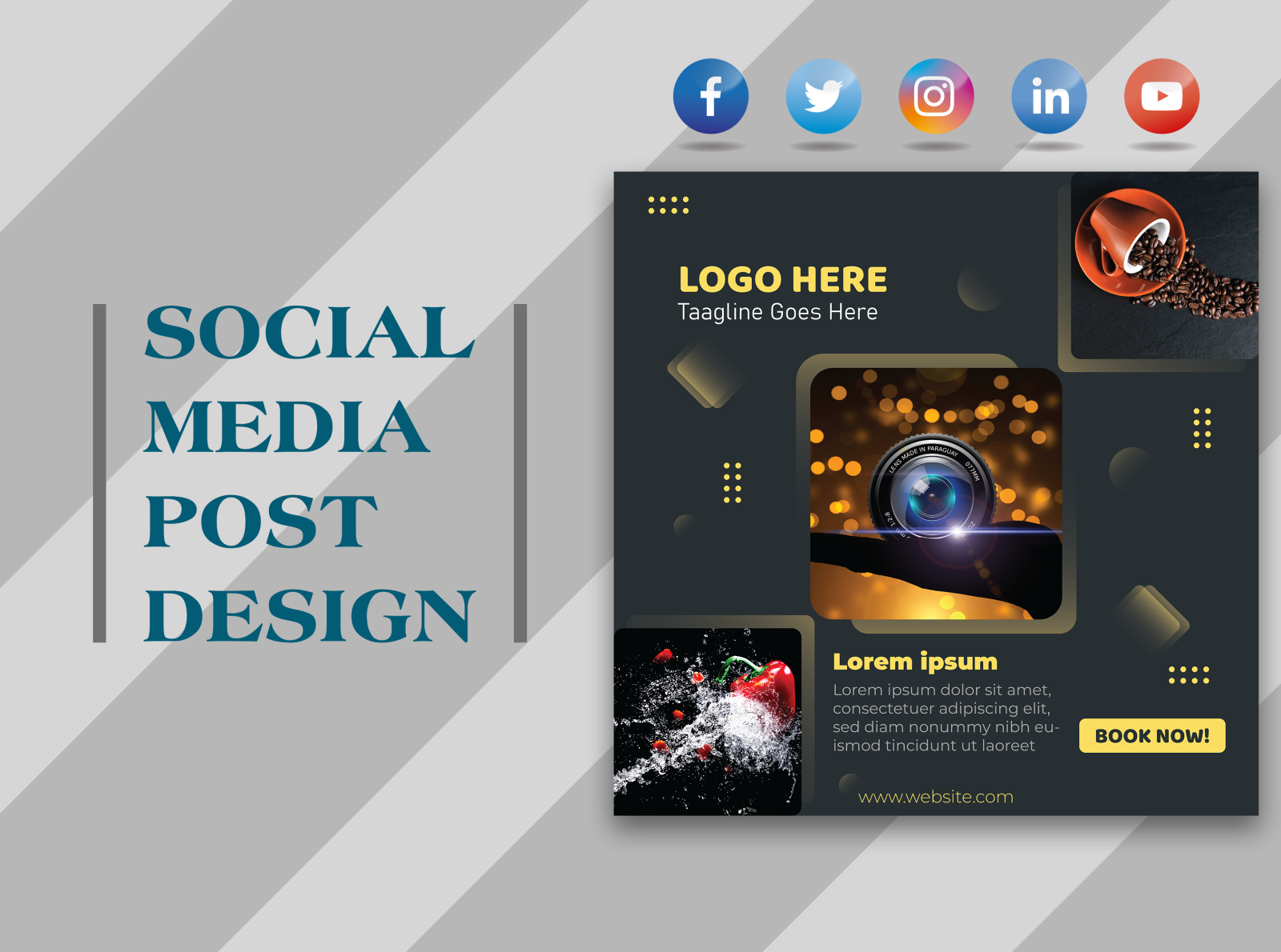 Social Media Design | Demo Design by Tanvir Hossain on Dribbble