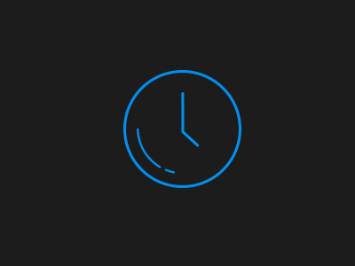 Clock icon by Aleks Daiwer on Dribbble