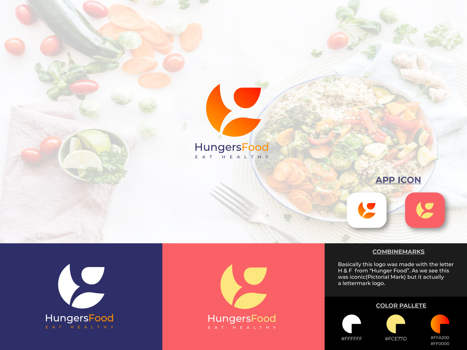 hungers food logo by Masum Billah on Dribbble