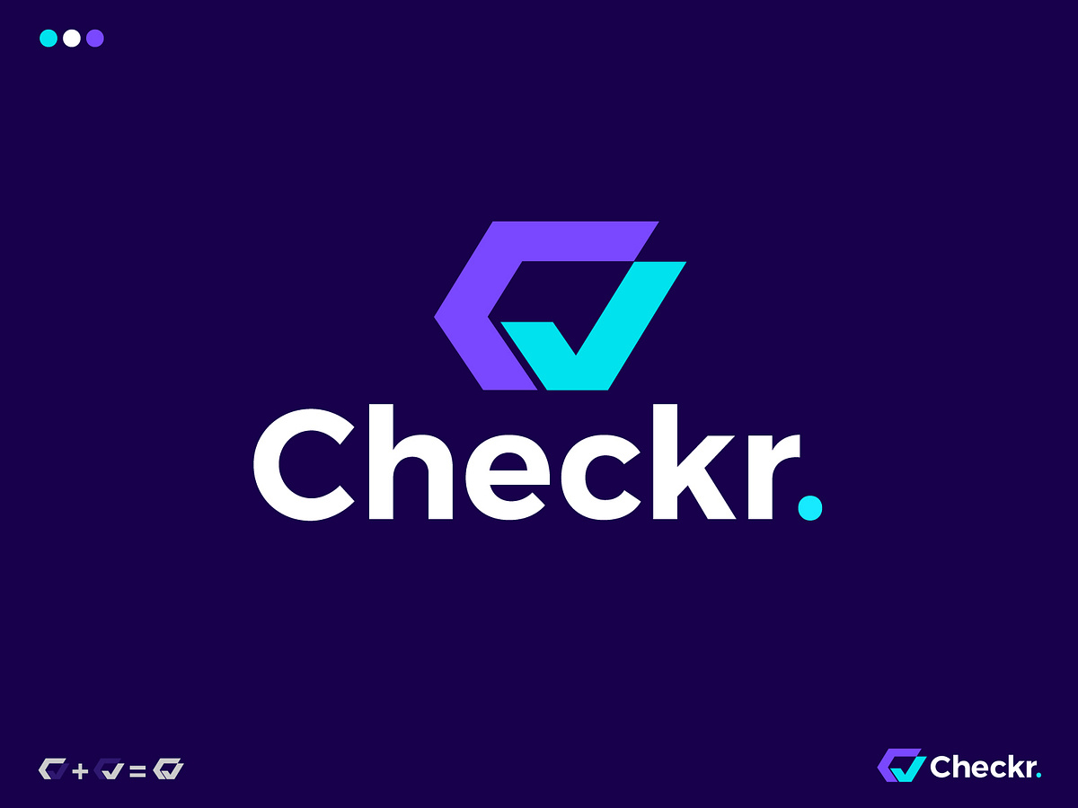 Checkr-Logo Design Concept || Branding by Masum Billah on Dribbble