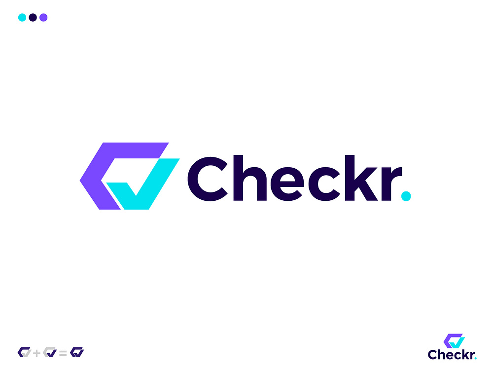 Checkr-Logo Design Concept || Branding by Masum Billah on Dribbble