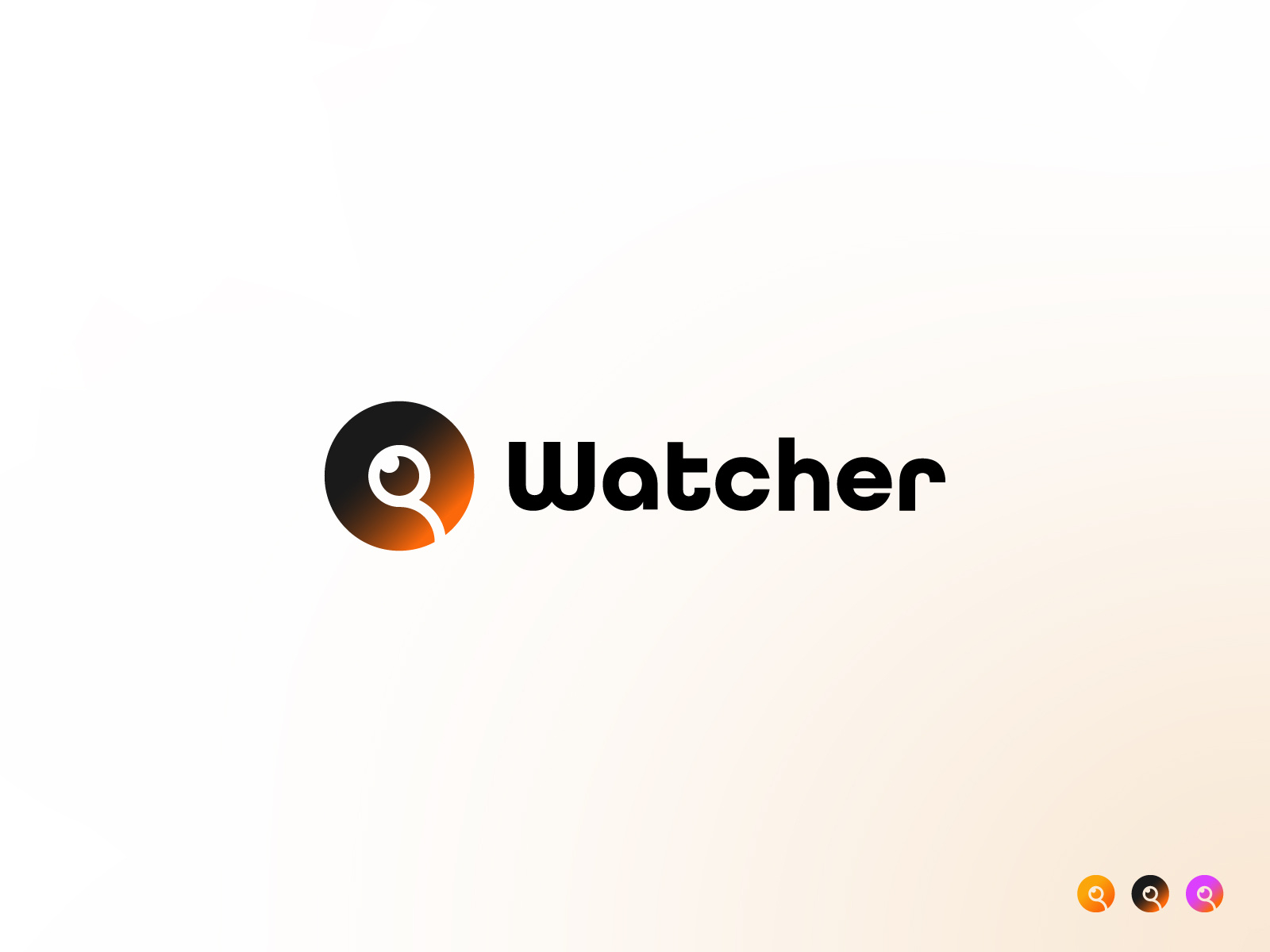 watcher-media streaming logo design-branding by Masum Billah on Dribbble