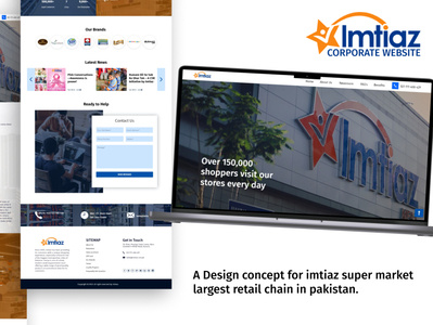 Imtiaz Corporate Site Concept by Mehfooz Salik on Dribbble