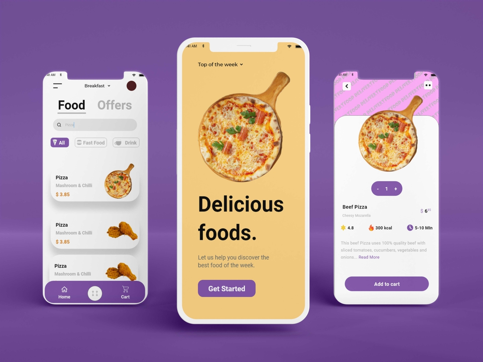 Food App by Md Abdullah on Dribbble