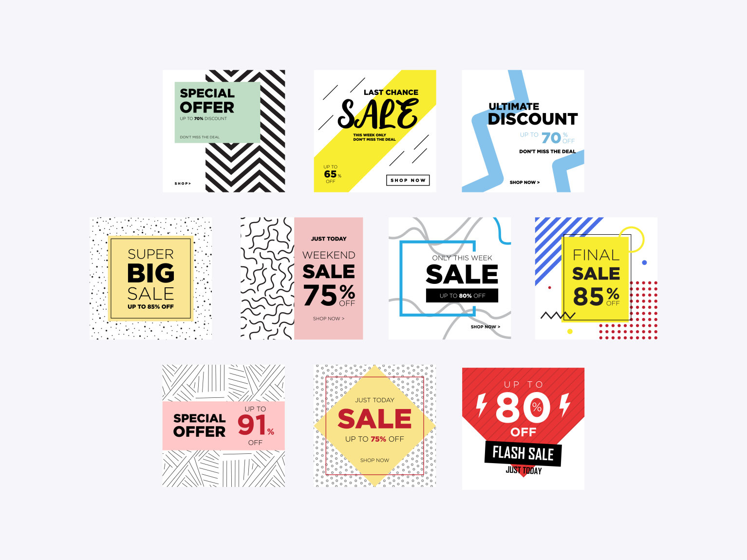 Sale Banner Illustration by Geometric Space Studio on Dribbble