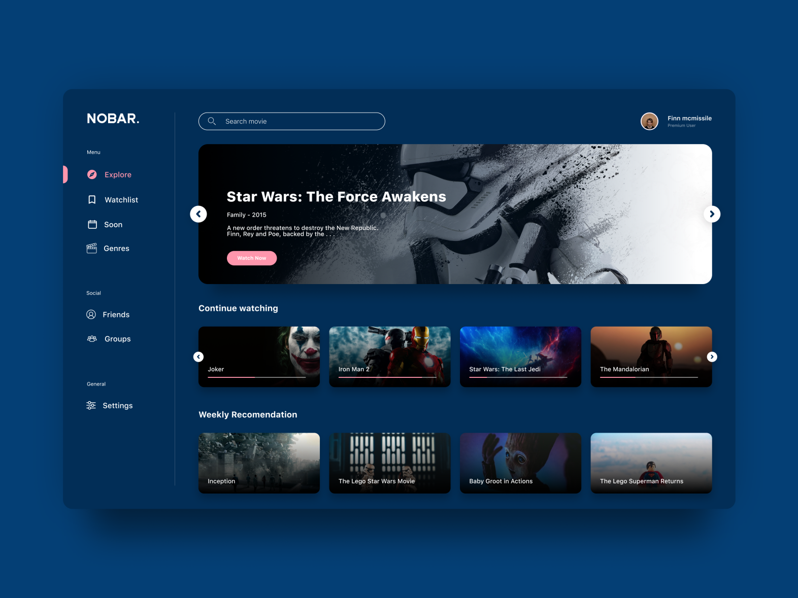 NOBAR Concept Desktop App by Ghiffarin Priambudi on Dribbble