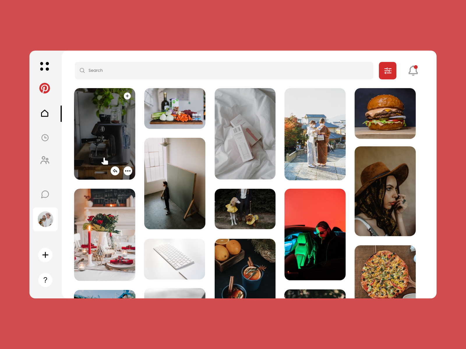 Re Design Pinterest - The idea about new Pinterest Interface by Nur ...