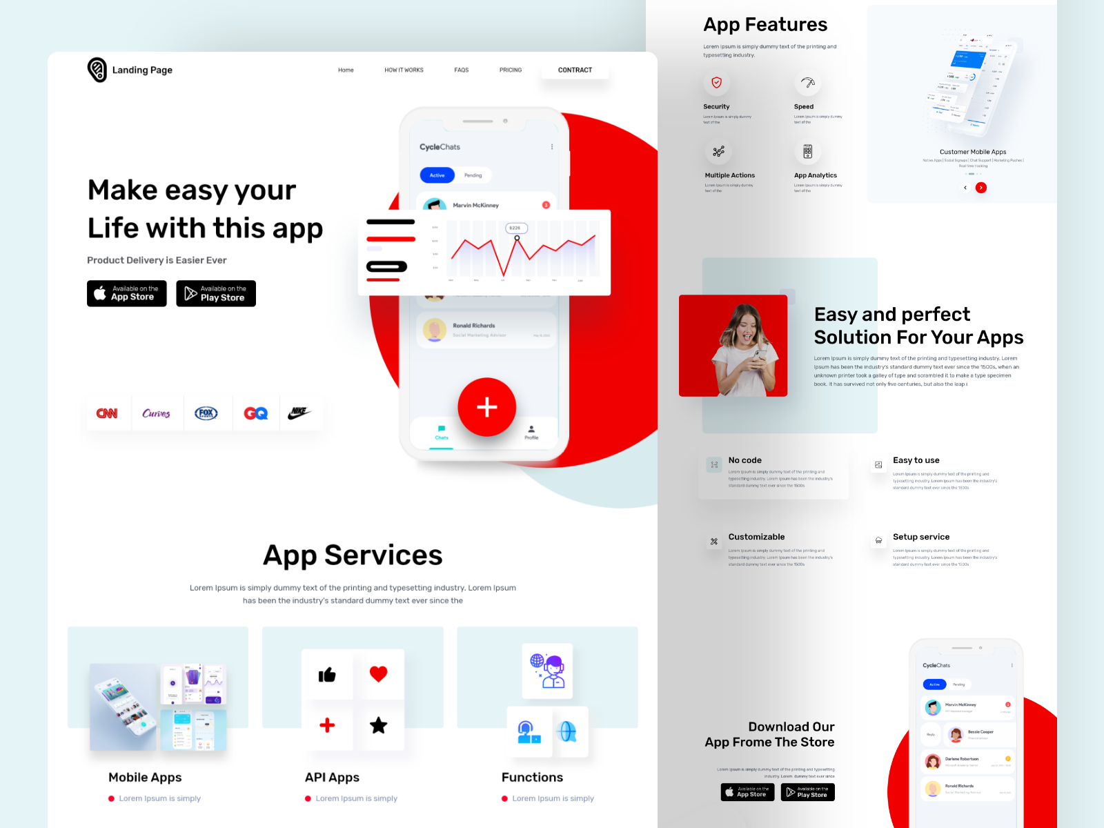 app landing page by Masud Rana on Dribbble
