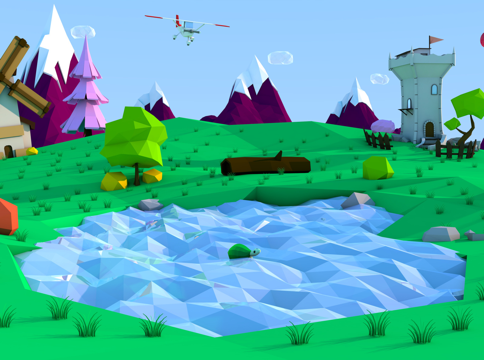 Low Poly Wallpaper by Fernando Rodrigues on Dribbble