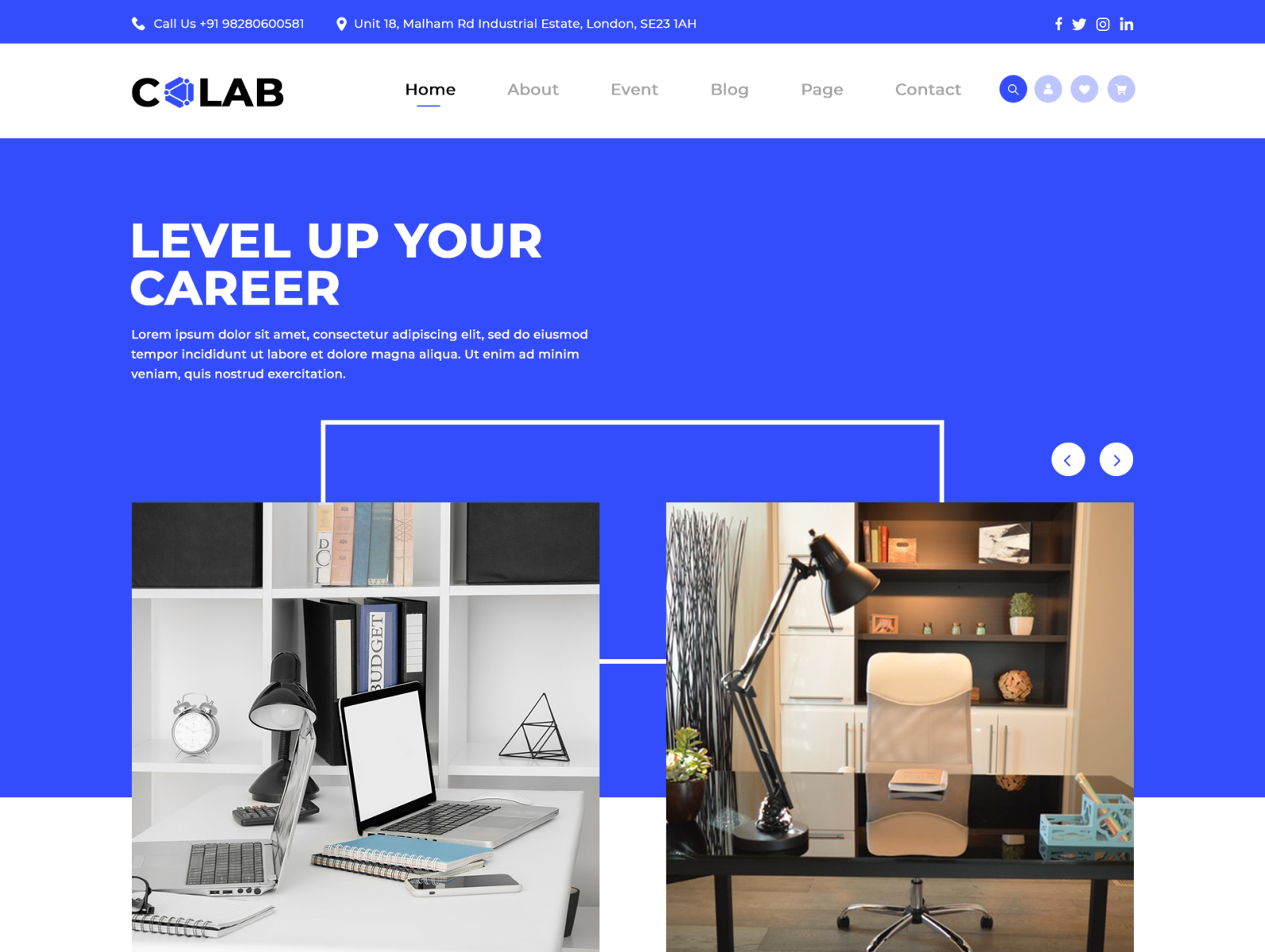Colab - Coworking Website PSD Template by Codezion on Dribbble