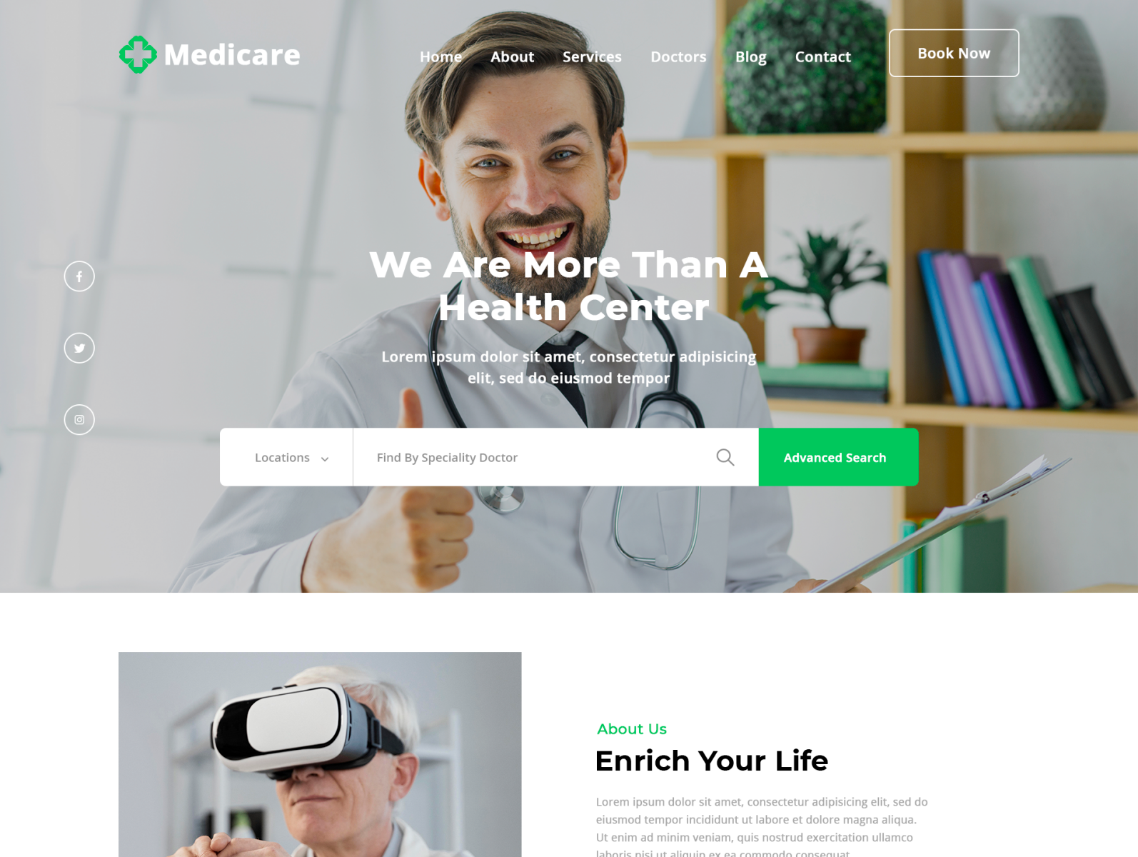 Medicare -Medical Service Website PSD Template by Codezion on Dribbble