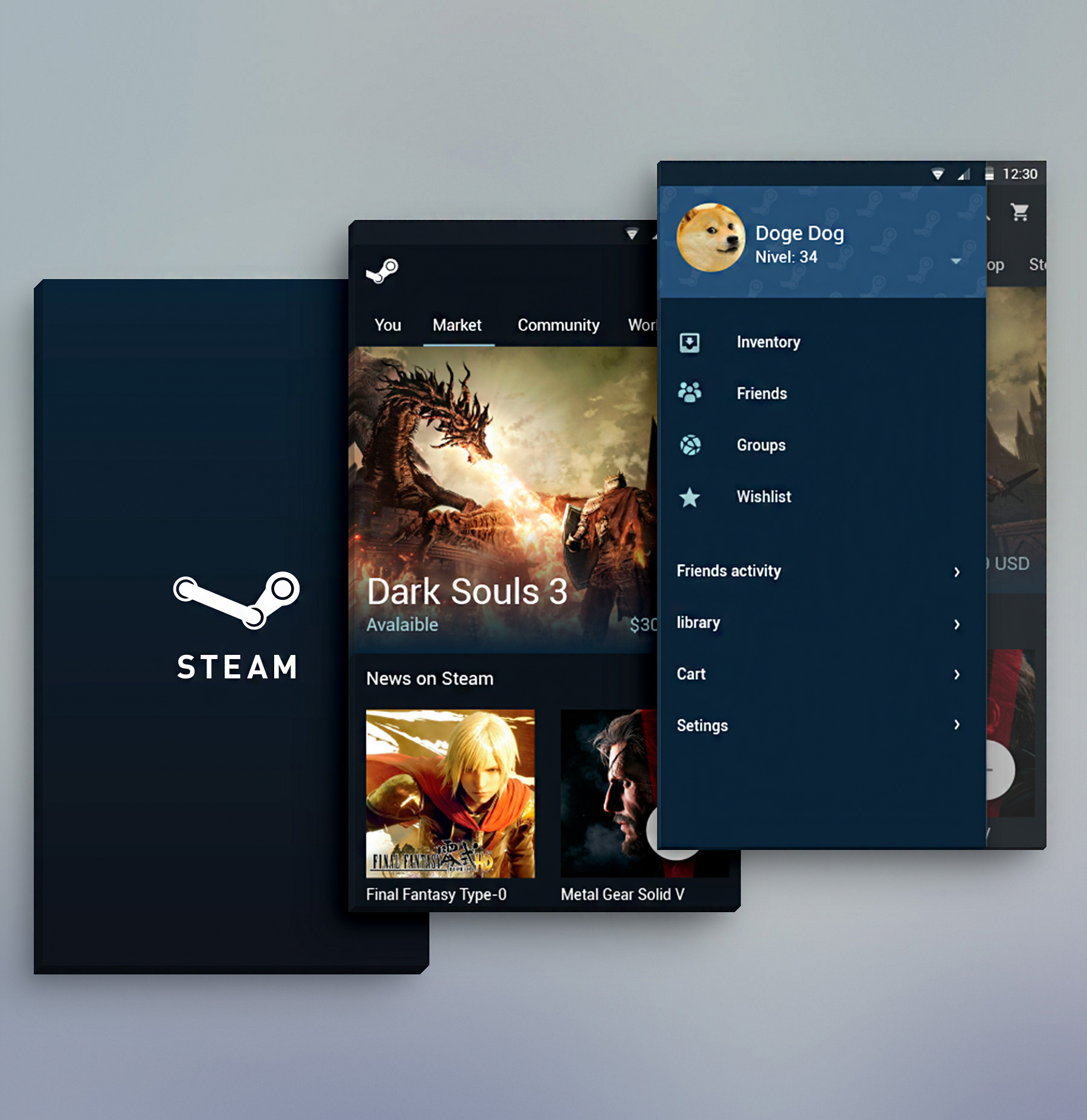 Dribbble - App-Screen-Front-View-MockUp.jpg by Emperatriz Ortegón G.