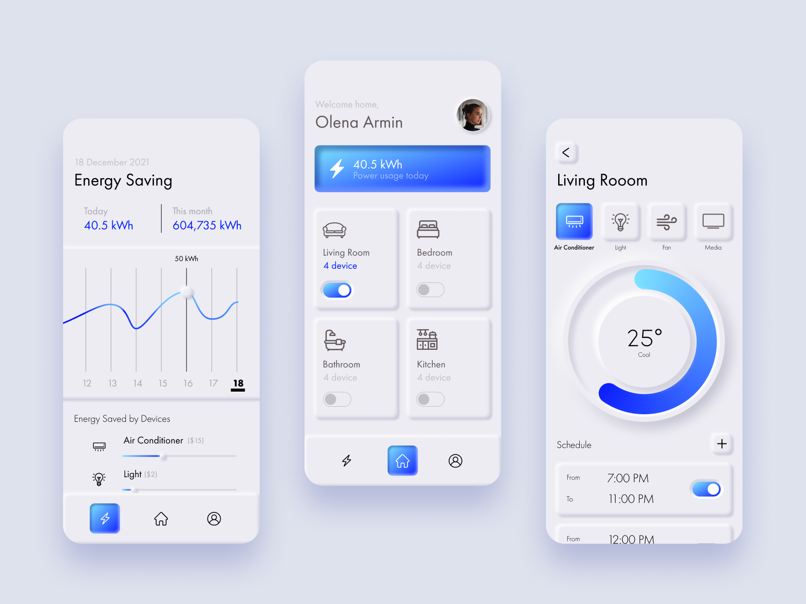 Smart Home App Concept by CFOL on Dribbble