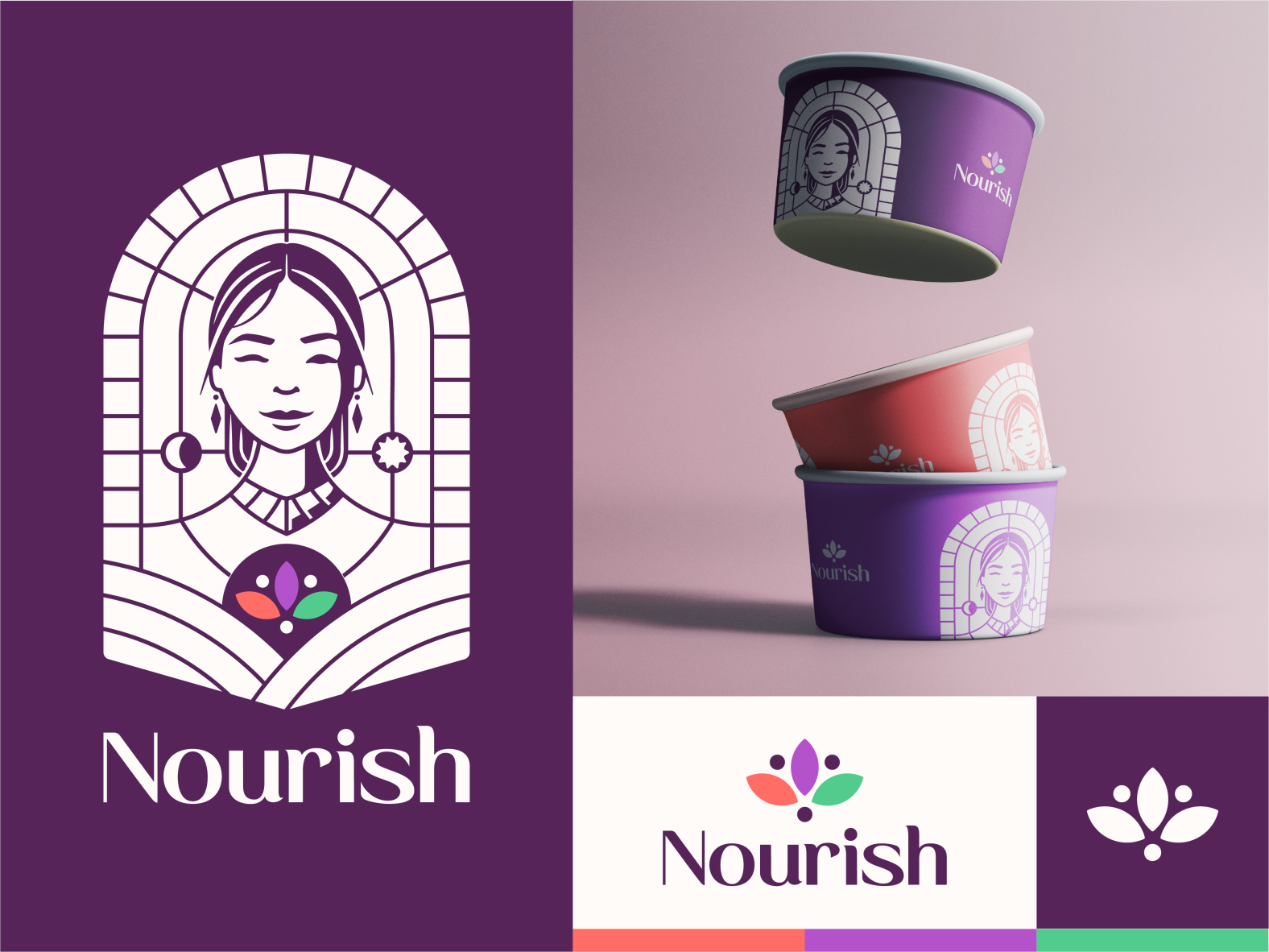Nourish | Logo Design by Diversity on Dribbble