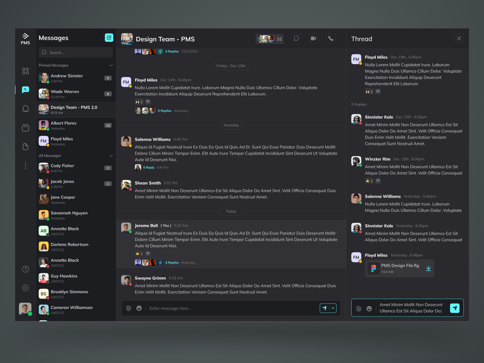 Chat app for organizations by hithesh r on Dribbble