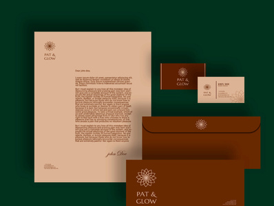 custom stationery design by Umama Naeem on Dribbble