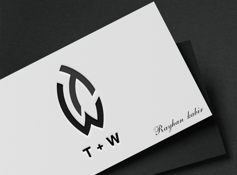 T W Logo by Rayhan kabir on Dribbble