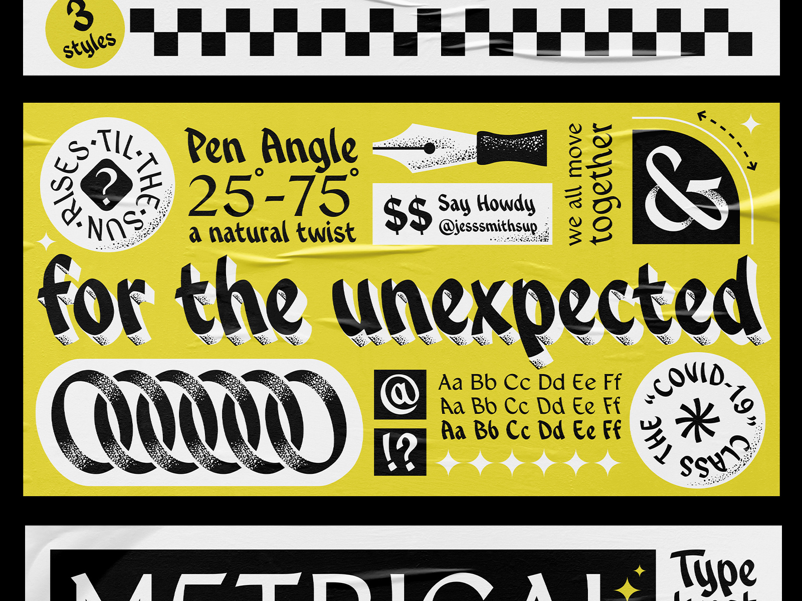 My first font family - Metrical by Jess Smith on Dribbble