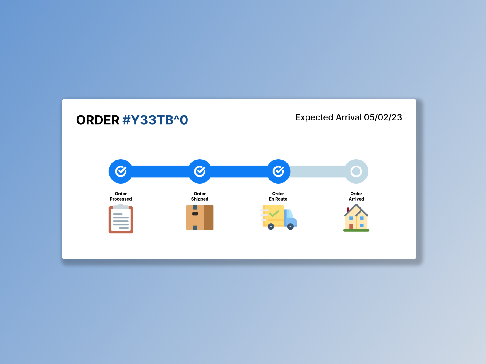 Delivery Progress Bar by Aleksandar on Dribbble