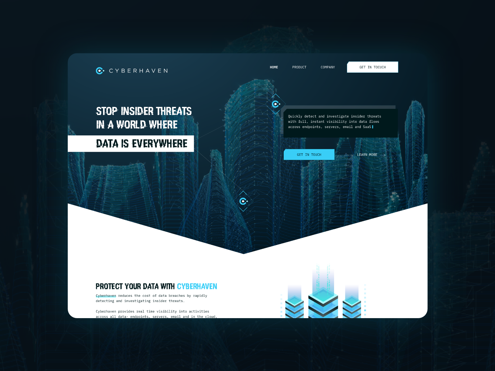 Cyber Security Website Design by Hitron on Dribbble