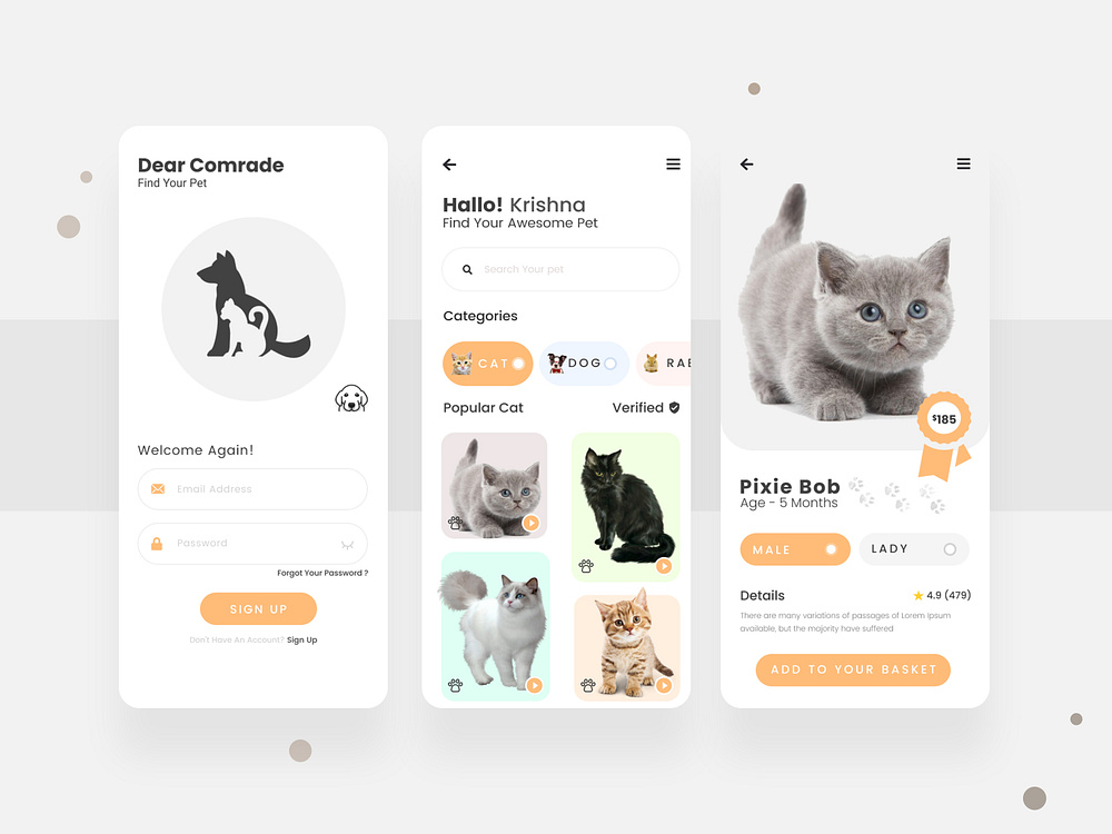 Pet Store App designs, themes, templates and downloadable graphic ...