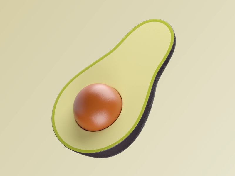 3D animation - Avocado by Mikita Melnikau on Dribbble