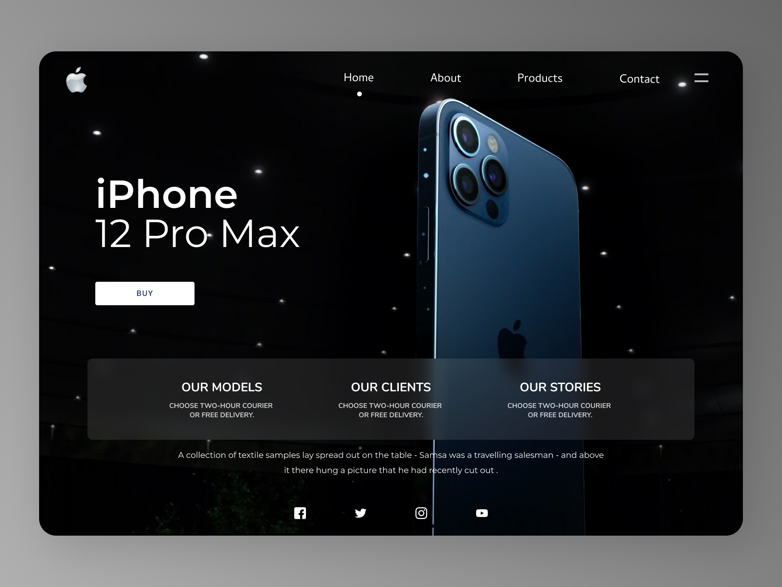 iPhone Web Design by allievisual on Dribbble