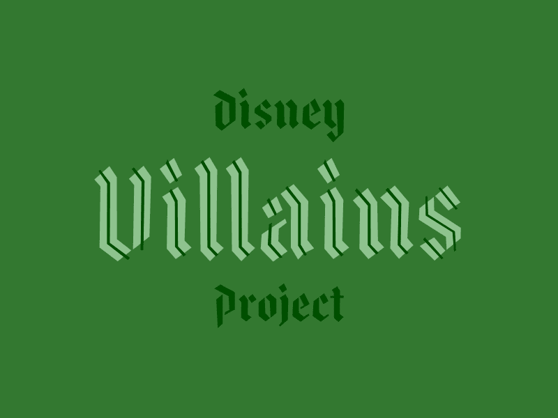 Disney Villains Project by Travis Cooper on Dribbble