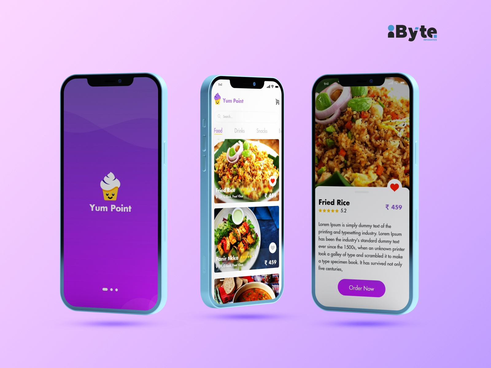 Food App Design Concept by iByte Infomatics on Dribbble