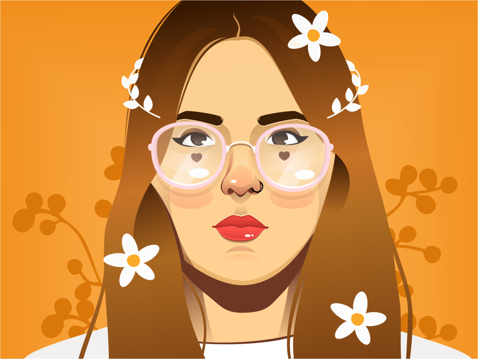 Girl Illustration by Rafael Olivo D. on Dribbble
