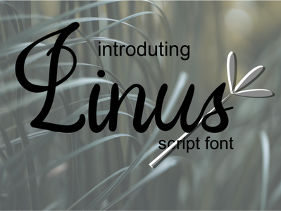 linus script font by letteraksa on Dribbble