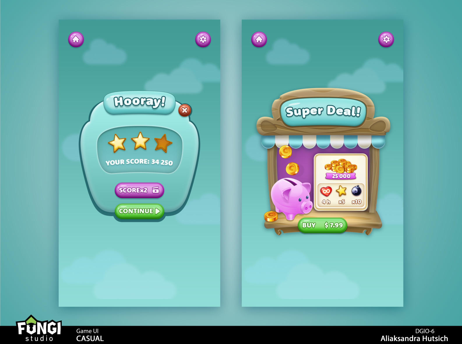 Casul Game UI POP_UPs by Aliaksandra Hutsich on Dribbble