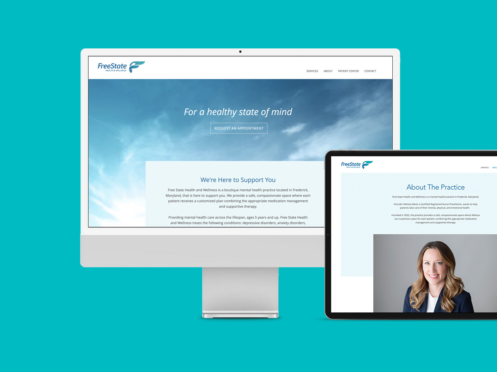 Free State Health & Wellness Website by Lisa Sirbaugh Creative on Dribbble