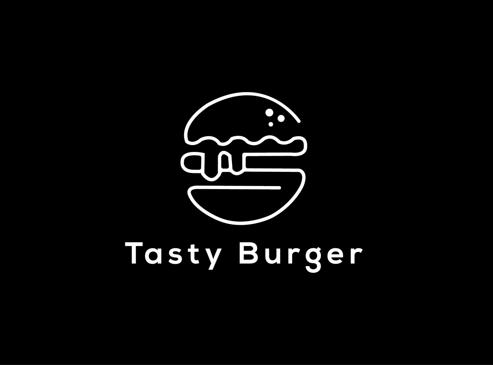 Burger Logo by Amit Mondol on Dribbble