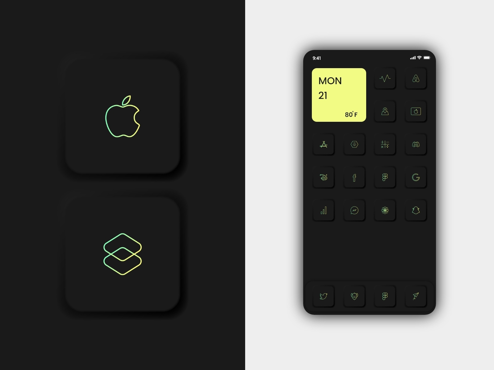 Premium Neumorphic and Flat iOS Icon pack by Varun Sharda on Dribbble