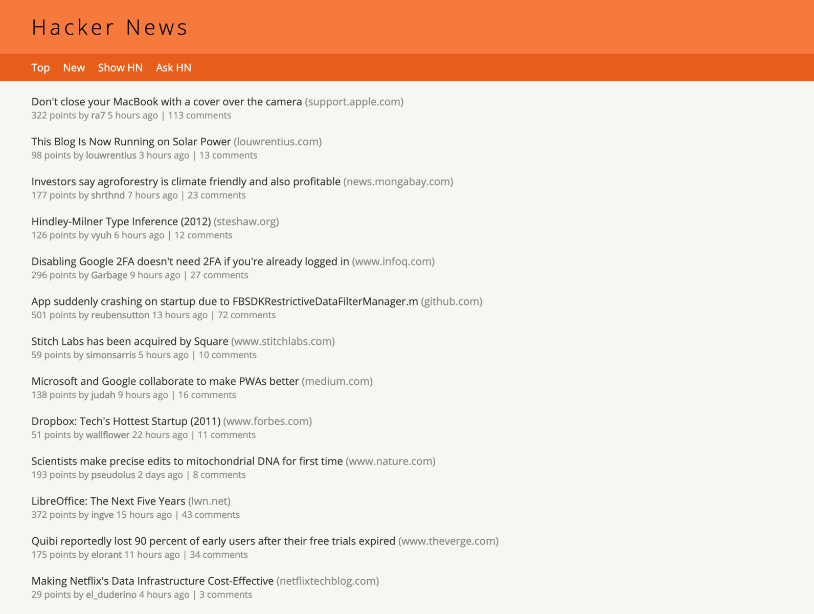 Hacker News redesign by Noj Vek on Dribbble Hacker News redesign by Noj Vek on Dribbble