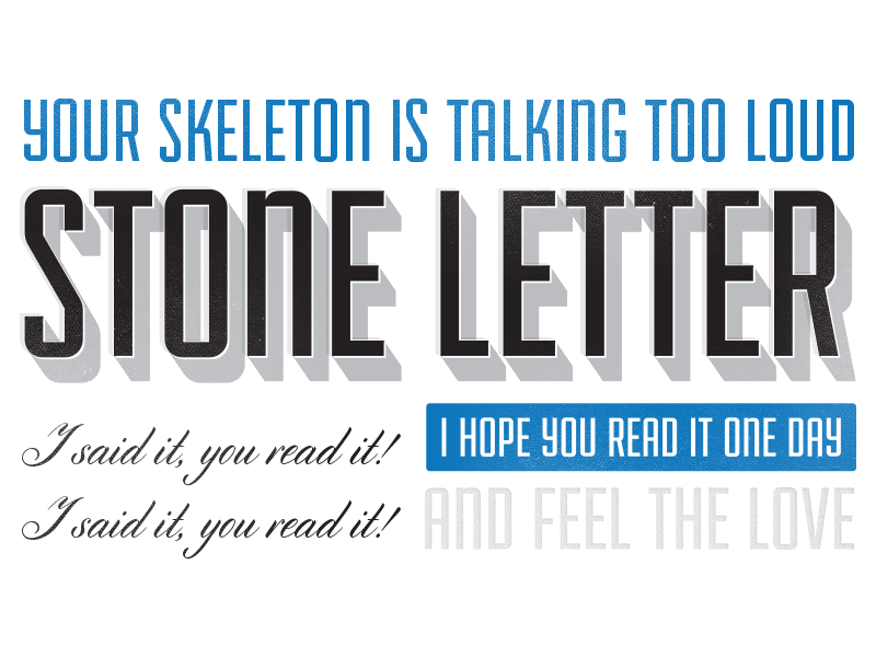 Stone Letter by Urban Influence on Dribbble