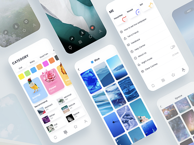Live Wallpaper Gallery UI Design by Lionel on Dribbble