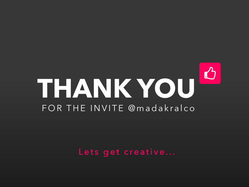 Thank You Adam Clark by Jessica Venson on Dribbble