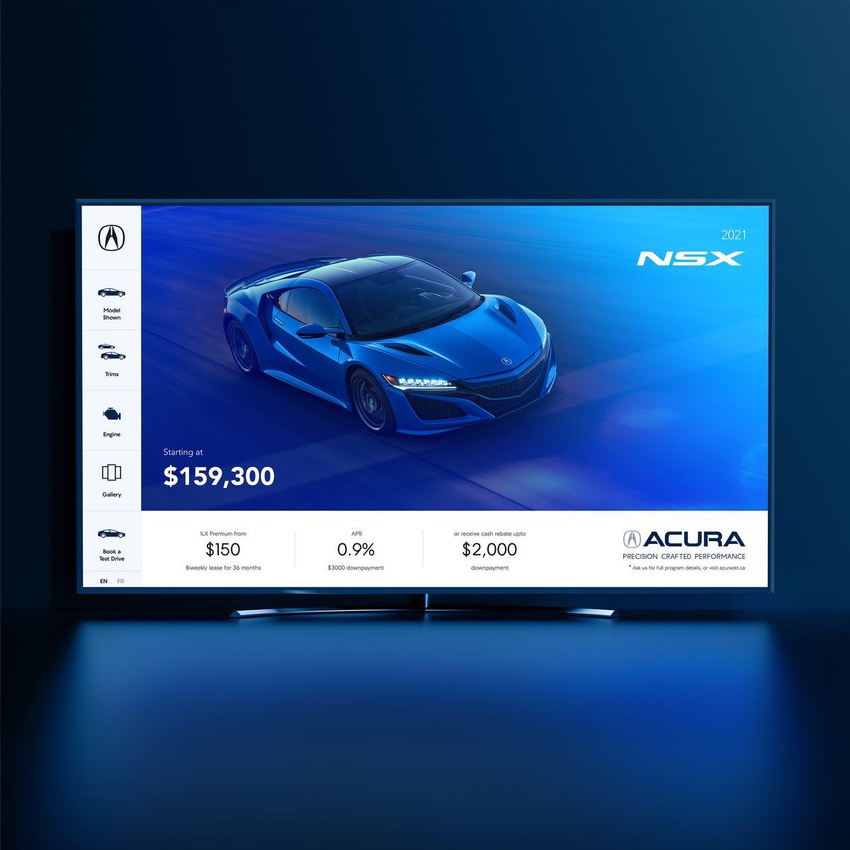 Interactive UI for Acura by M-Studio on Dribbble