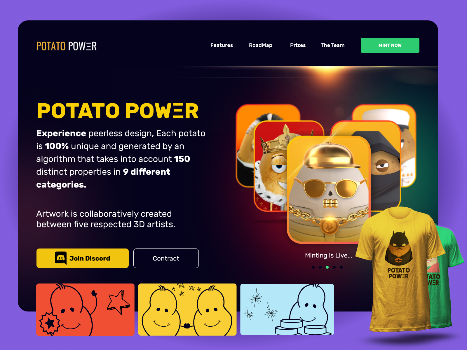 Potato Power NFT by Saquib Shah on Dribbble