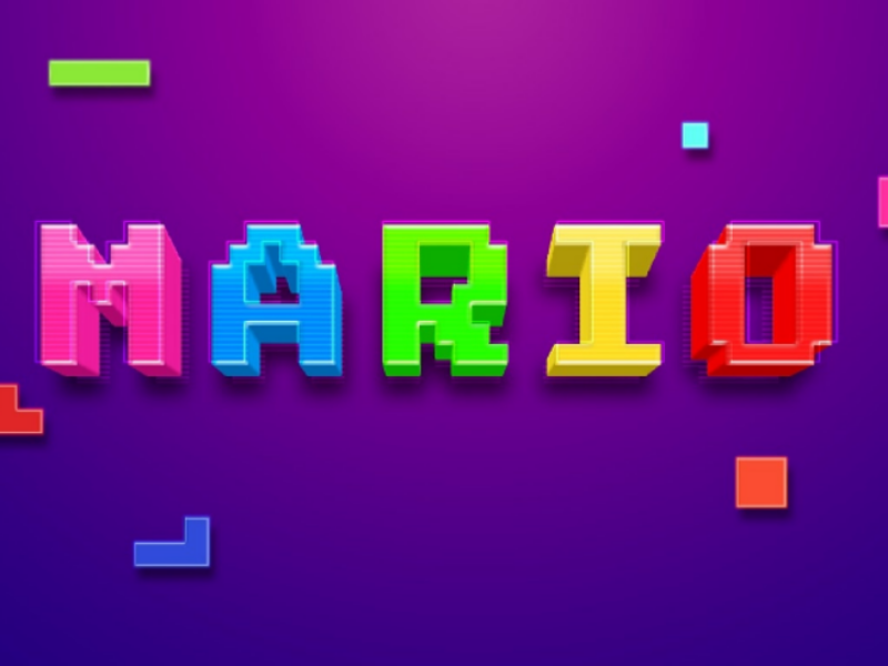 Mario 3d Text Effect in Photoshop by Ravish Pandey on Dribbble