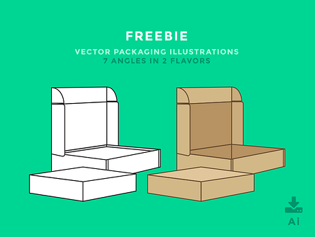 Freebie Packaging Illustrations by Christina Hanson on Dribbble