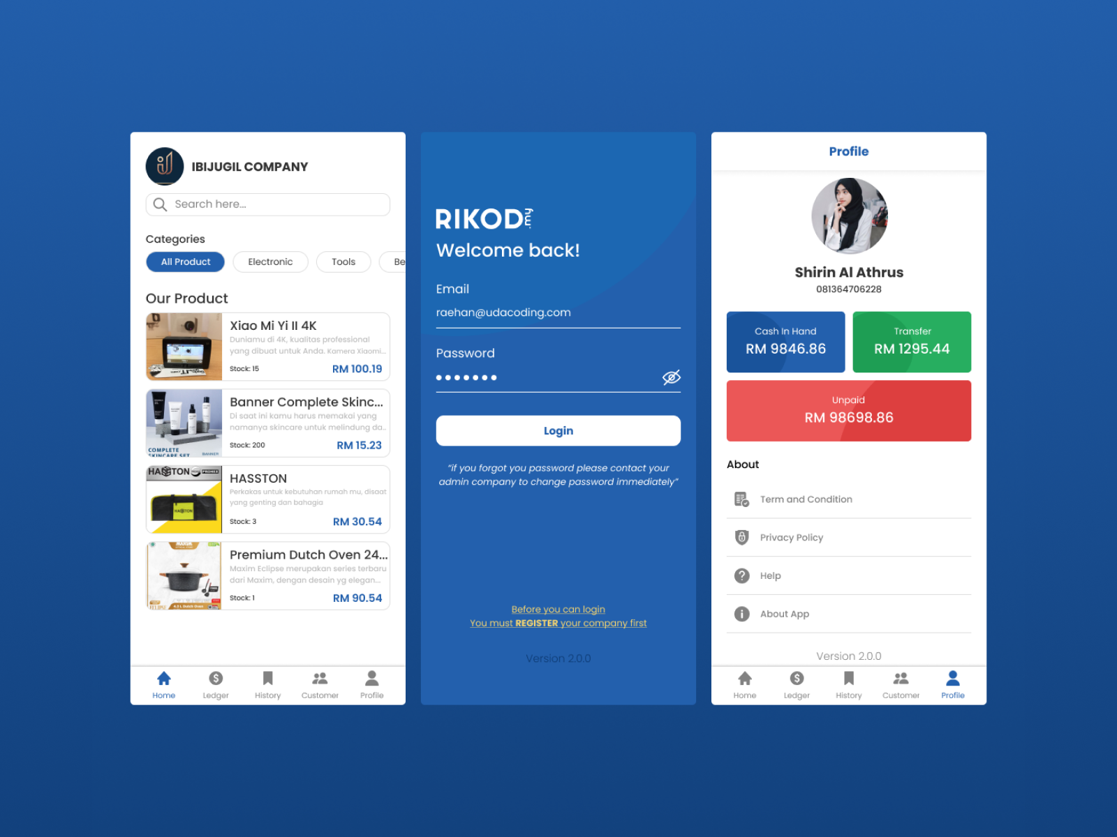 RIKOD.MY APP by Raeihan Alvaro on Dribbble