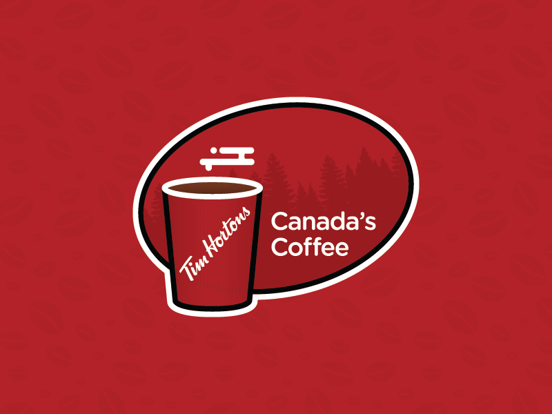 Tim Hortons Sticker - Canada's Coffee by Riley MacIsaac on Dribbble