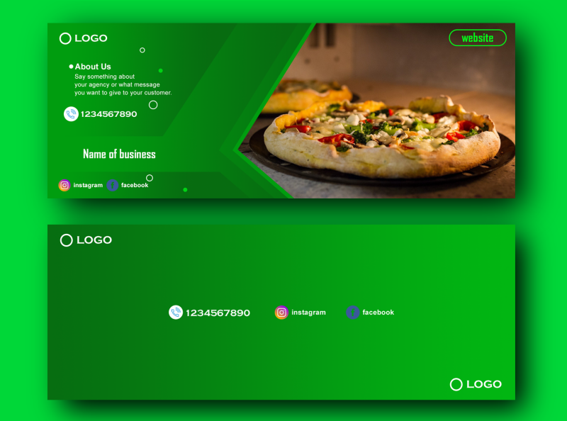 Designs for Pizza Shop by Debasis Das on Dribbble