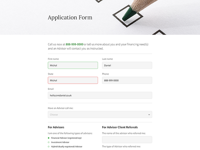 Application Form designs, themes, templates and downloadable graphic ...