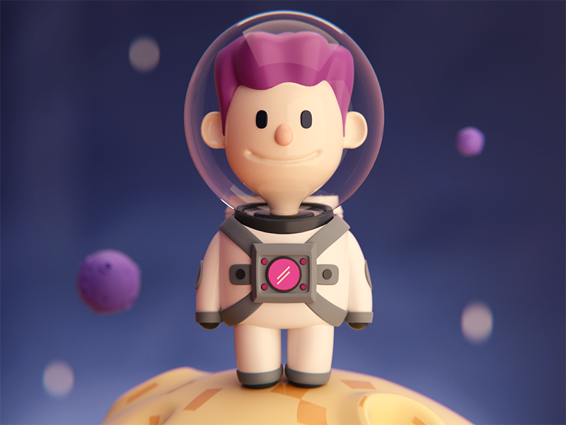 Little Spaceman by Jeremy Edelblut on Dribbble